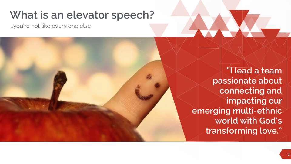 Your Church Elevator Speech | the gospel side